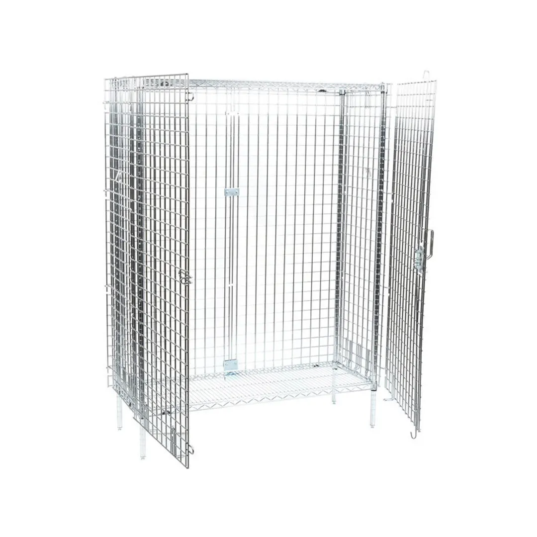Super Erecta Chrome Stationary Wire Security Cage - Metro SEC35C
