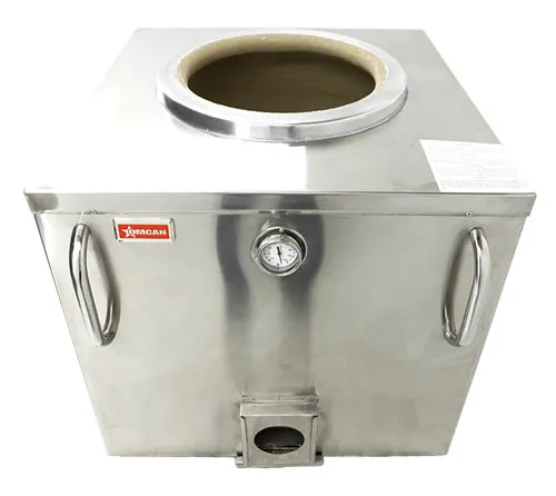 Omcan USA 47438 (47438) 24" X 24" Stainless Steel Charcoal Tandoor Clay ...