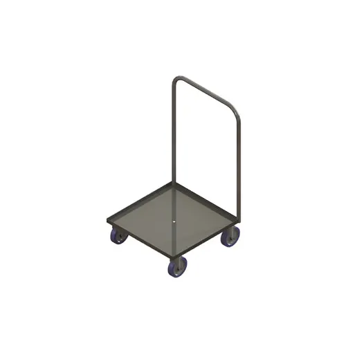Piper Products 750-1 Glass Rack Dolly Stainless Steel with Push Handle
