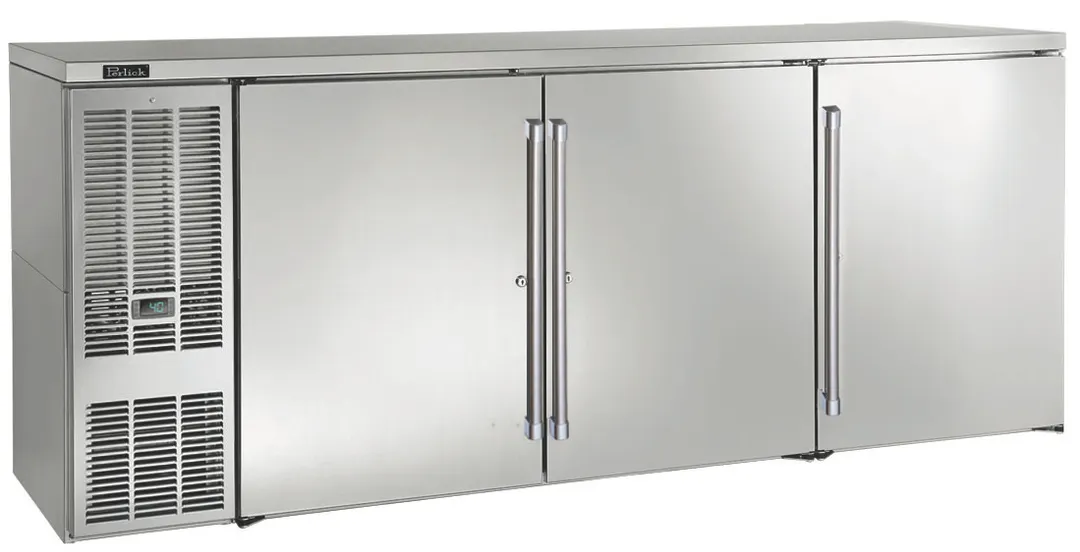 Perlick BBS84S-S-4 Refrigerated Back Bar Cabinet