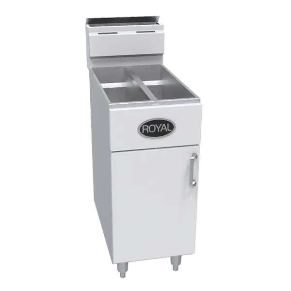 Royal Range of California RFT-2525 Split Pot Floor Model Gas Fryer