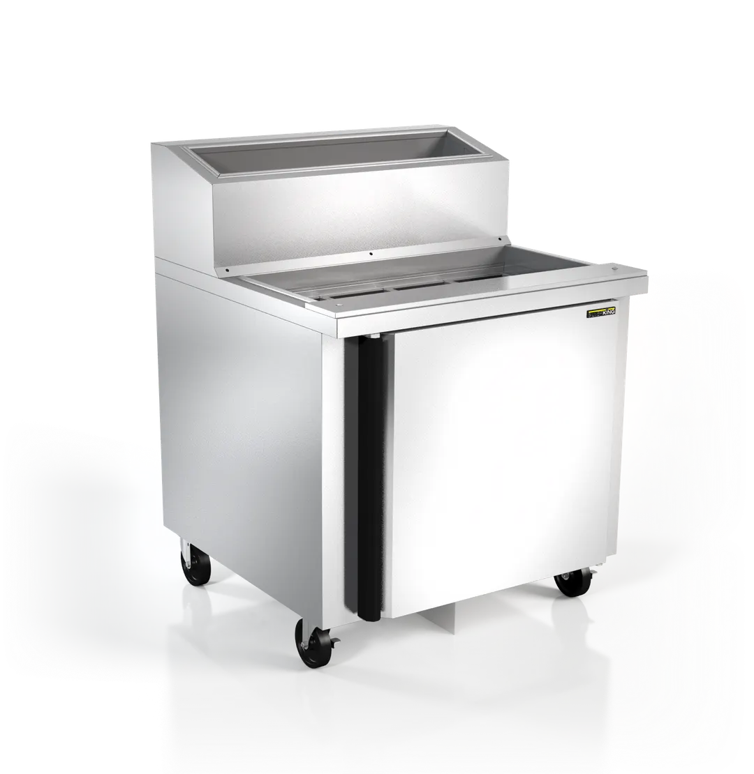 Silver King SKRN36-ESUS1 36" Ice Cream Topping Unit w/ 5" Cutting Board ...