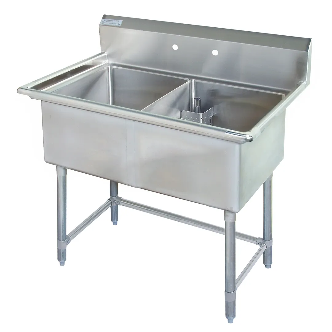 Tarrison TA-CDS224-KIT 54" (2) Two Compartment Sink