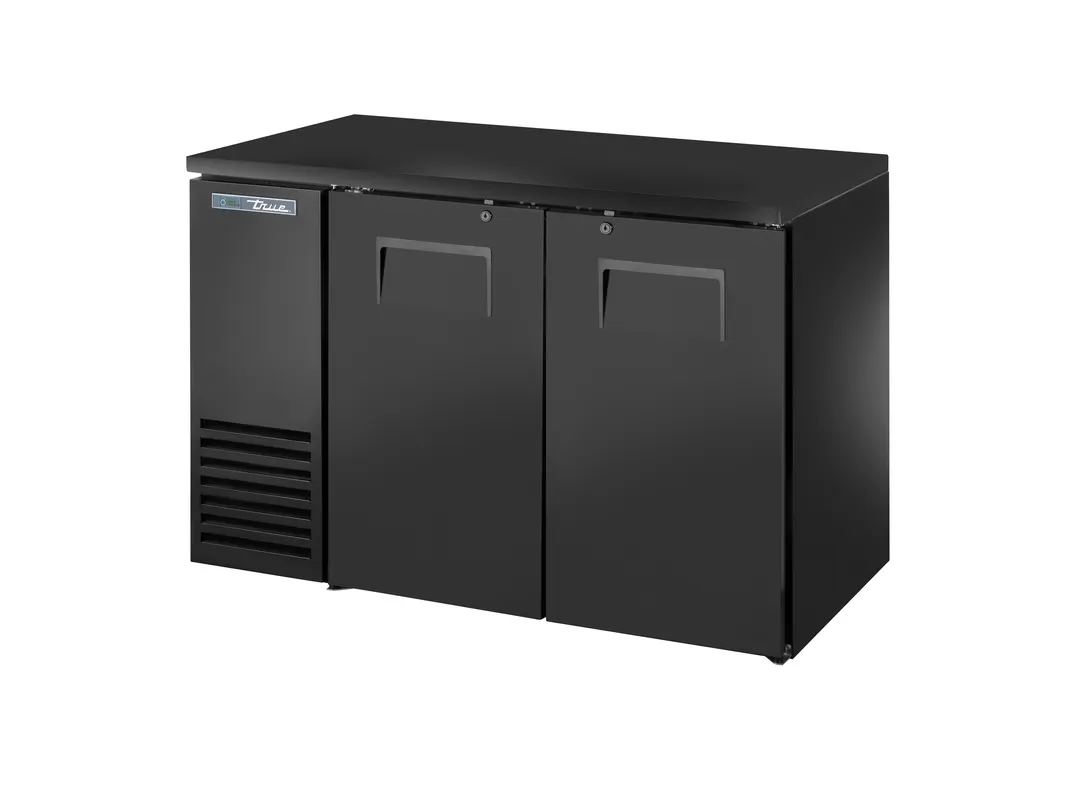 True TBB24-48-2S-Z1-BST-B-1 48" Two Section Back Bar Cooler