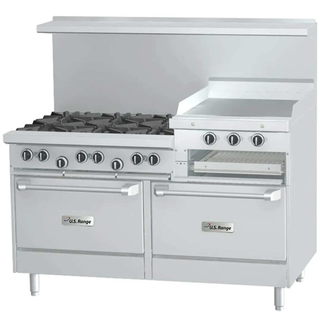 Garland US Range U60-6R24RR 60" Gas Restaurant Range