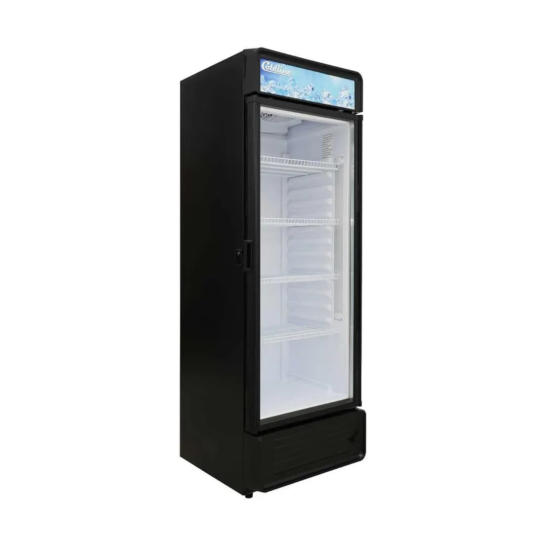 Coldline G12E-B 24" 1-Section Merchandiser Refrigerator in Black, 12 cu. ft.