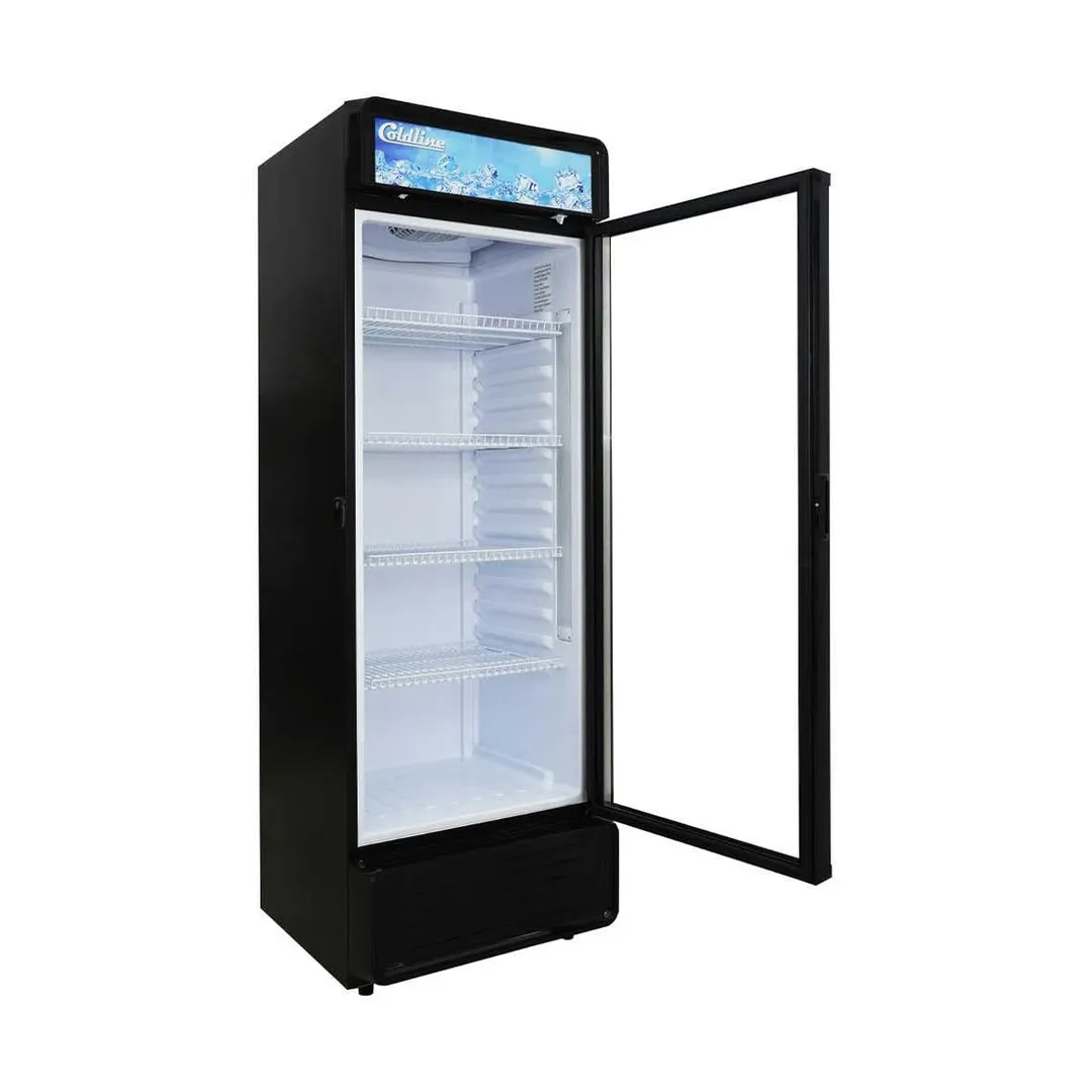 Coldline G12E-B Door Merchandiser Refrigerator 12 cu ft Black