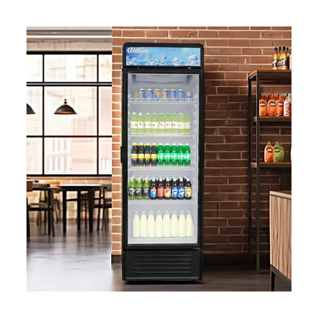 Coldline G12E-B 24" 1-Section Merchandiser Refrigerator in Black, 12 cu ...