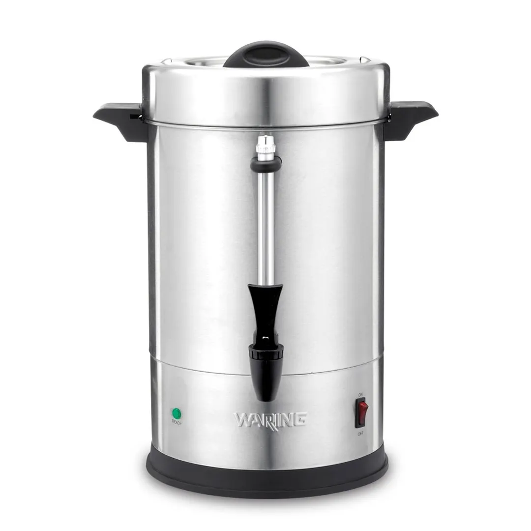 Waring WCU55X Stainless Steel Electric Coffee Urn, 55 Cup Cap.