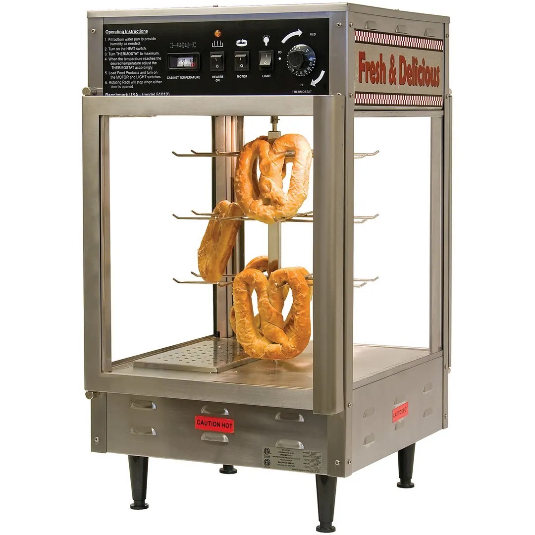 Winco 51012 Countertop Pass Thru Heated Pizza/Pretzel Display Case