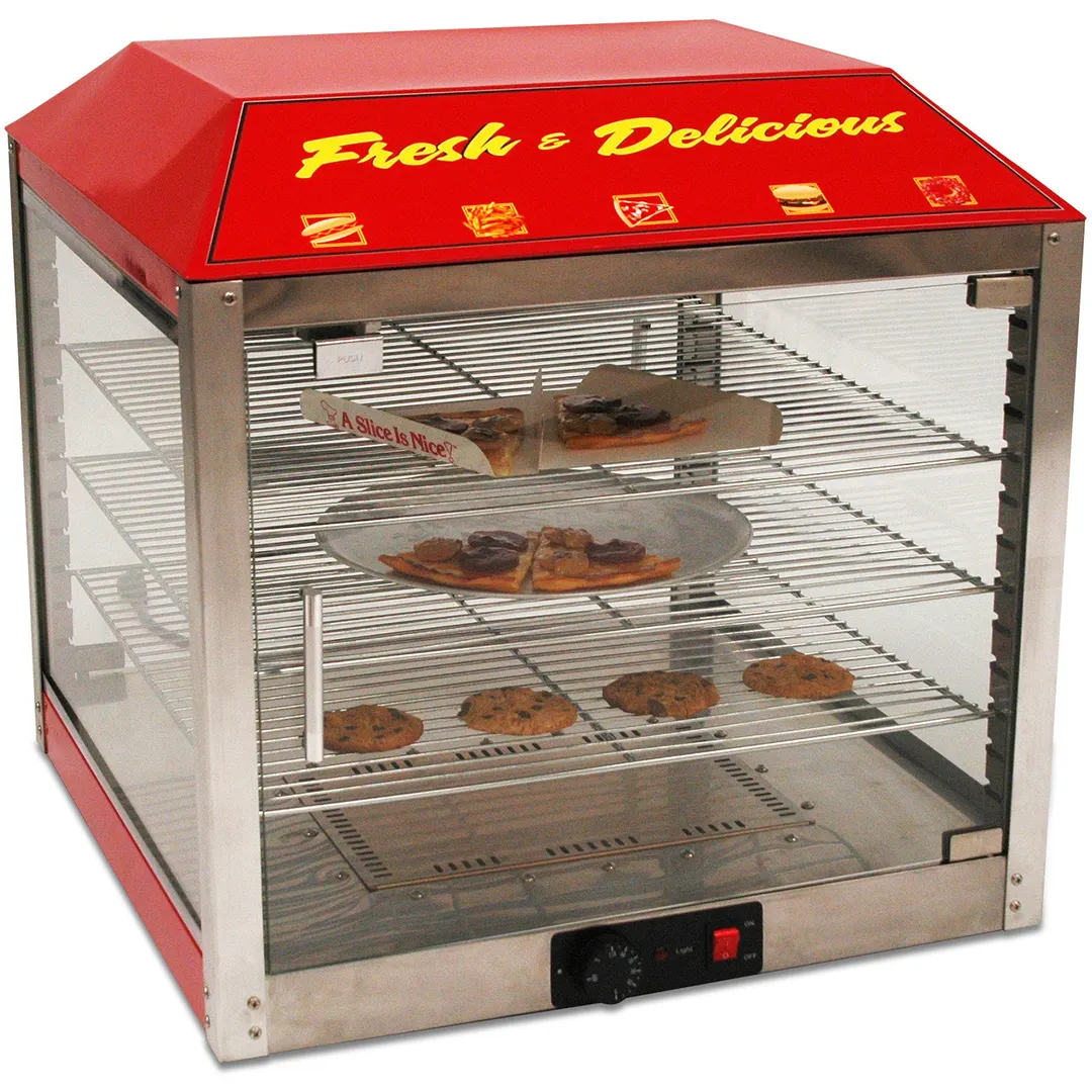 Winco 51048 23" Countertop Hot Food Display Case, Pass-Thru