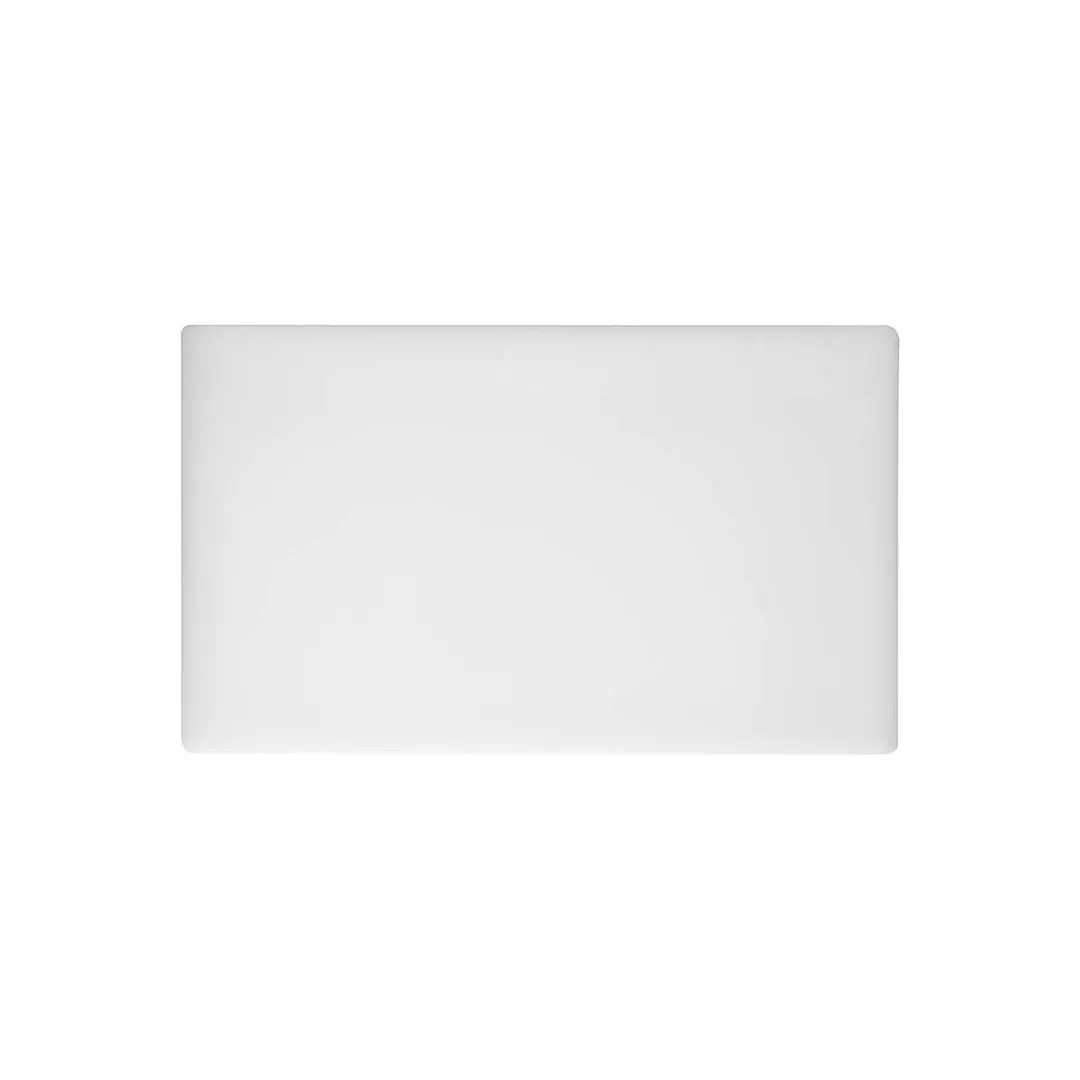 Winco CBWT-1830 NSF White Plastic Rectangular Cutting Board