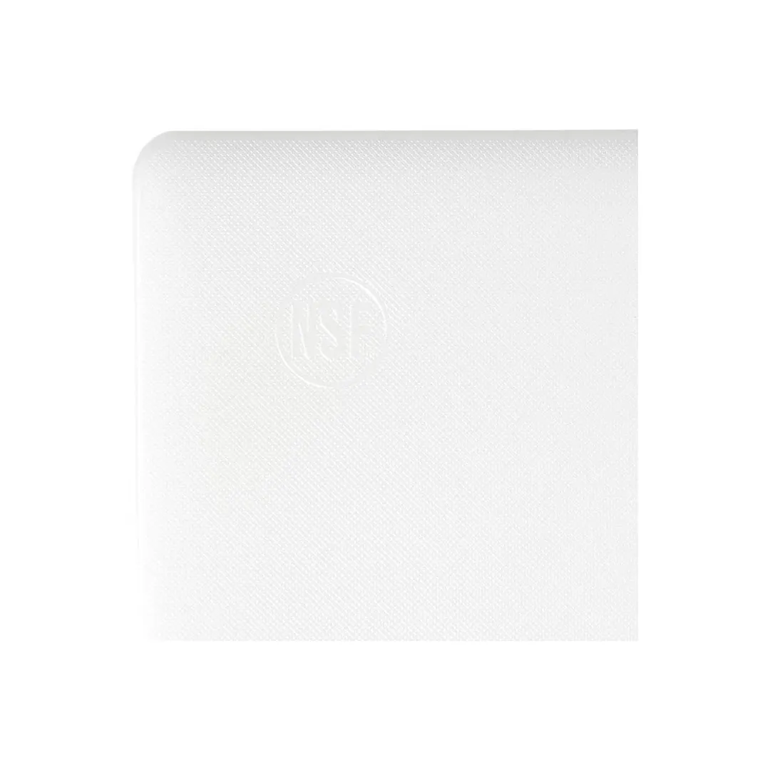 Winco CBWT-1830 NSF White Plastic Rectangular Cutting Board