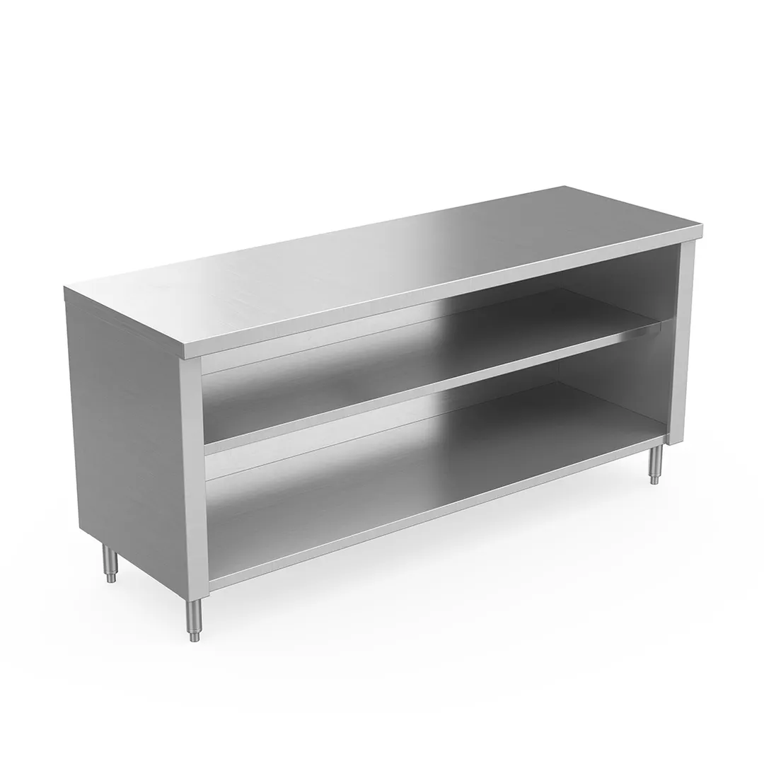 Winholt STCT-2448-MS Enclosed Table, Open Table with Mid-Shelf