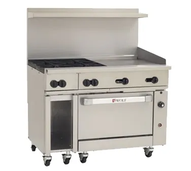 Wolf C48C-4B24GT 48" Gas Restaurant Range