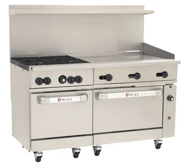Wolf C60SC-4B36G 60" Gas Restaurant Range