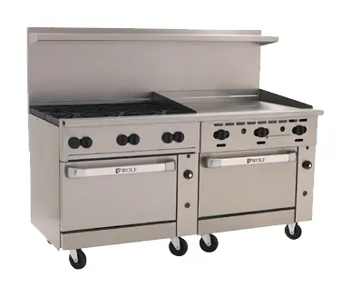 Wolf C72SS-6B36GT 72" Gas Restaurant Range
