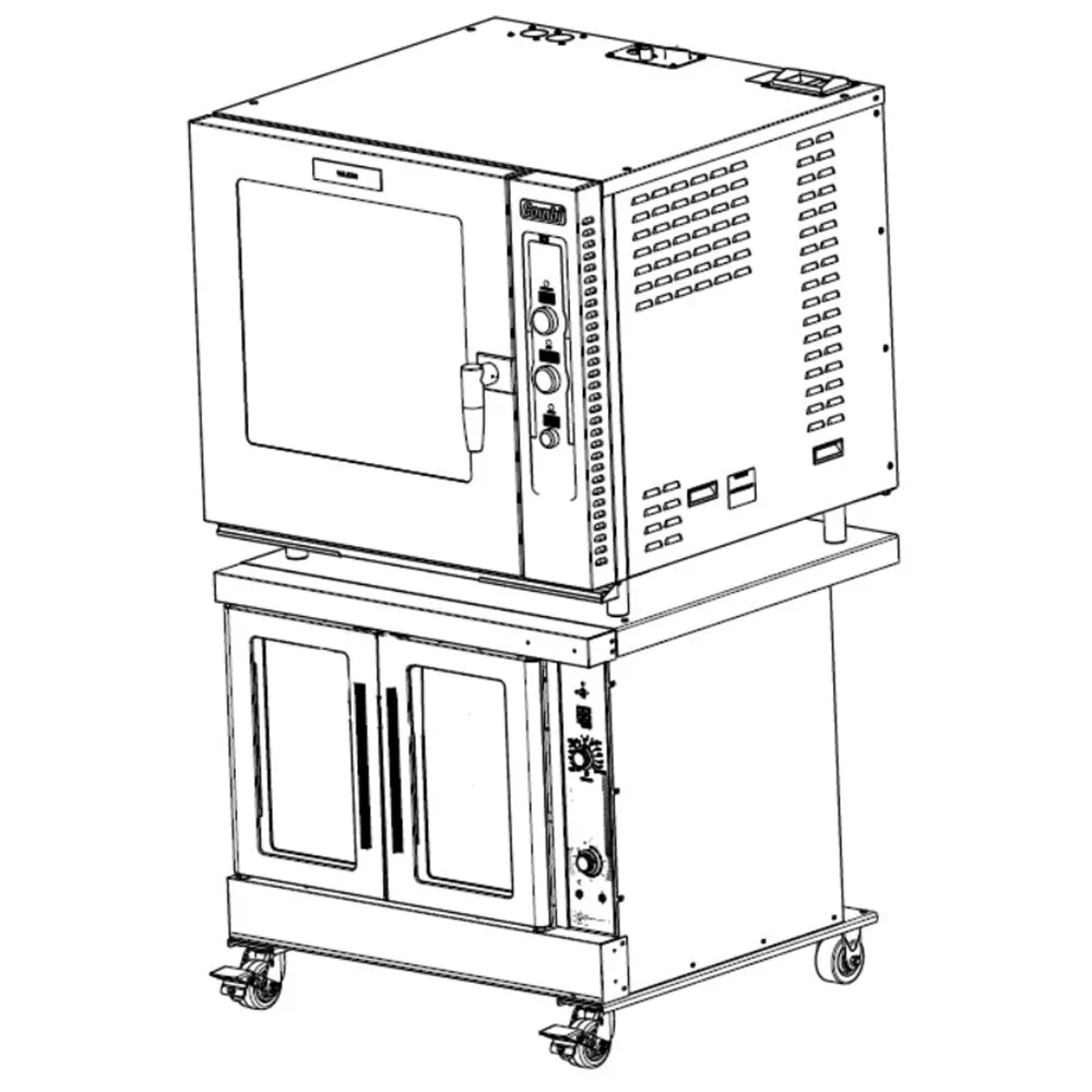 Wolf STACK-ABC/CONV Stacking Kit, For Abc7 On Top of Wc4 Convection Ovens