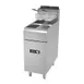 Asber AEF-2525-S 16" Floor Model Gas Fryer, Split Top, 50 lbs